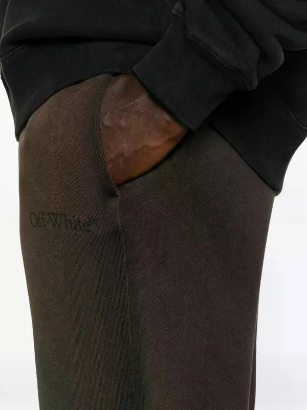 Off-White Ombré-effect Drawstring-waist Pants