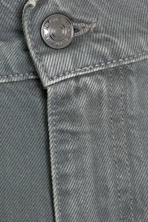 FRAME The Cuffed Utility High-rise Barrel-leg Jeans