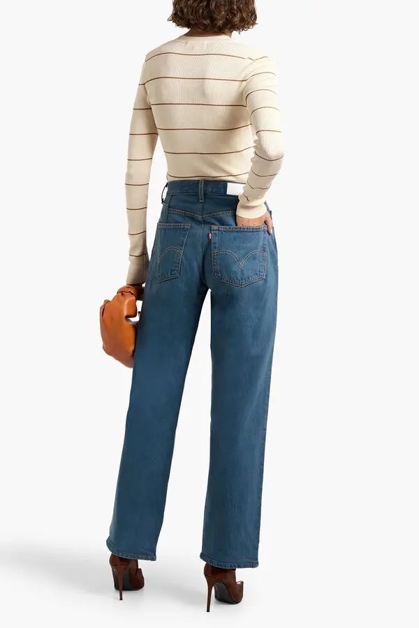 RE/DONE WITH LEVI'S High-rise Straight-leg Jeans