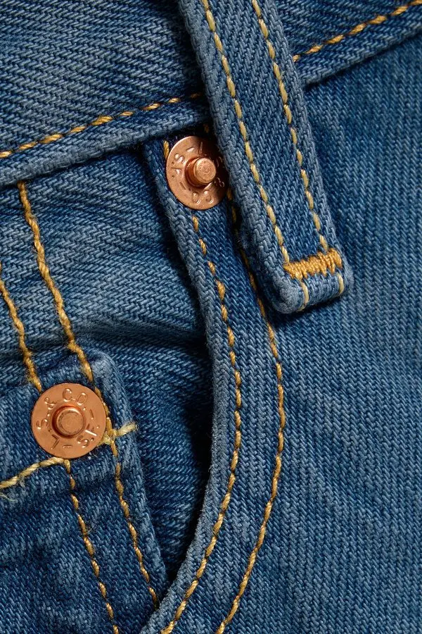 RE/DONE WITH LEVI'S High-rise Straight-leg Jeans