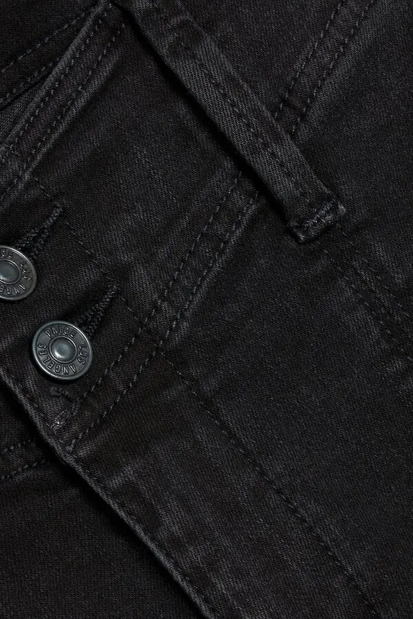 Paige Manhattan High-rise Bootcut Jeans - Black