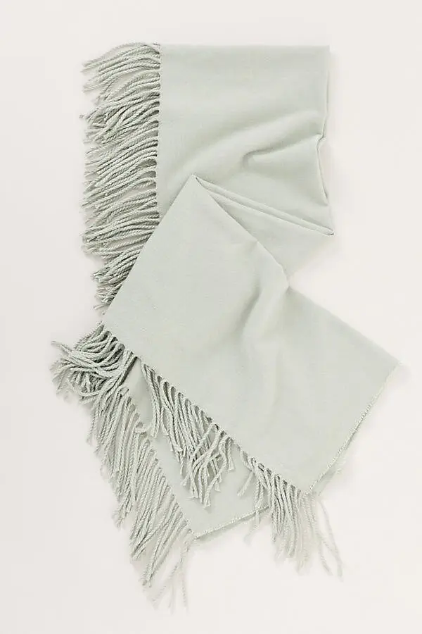 Maeve Brushed Frge Scarf - Sage