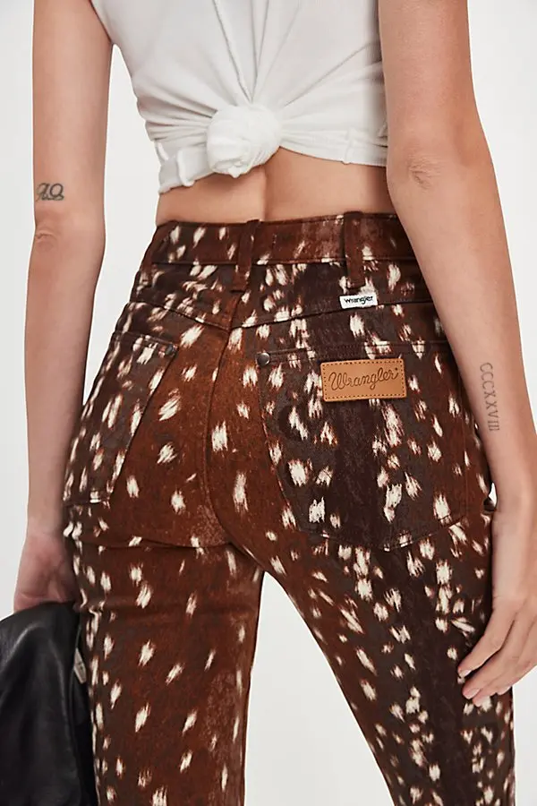 Wrangler Printed Bootcut Jeans