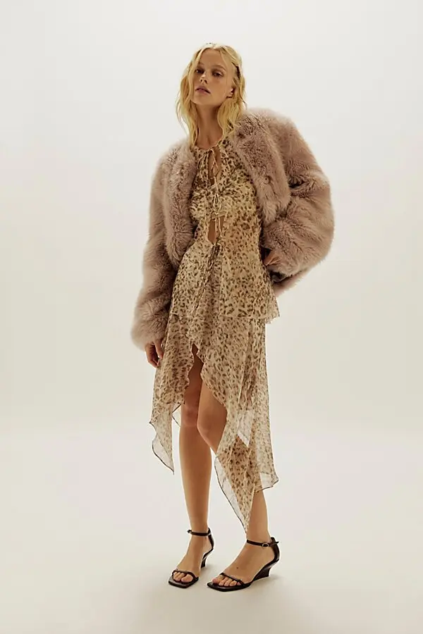 feline midi dress Feeling Feline Midi Dress Leopard