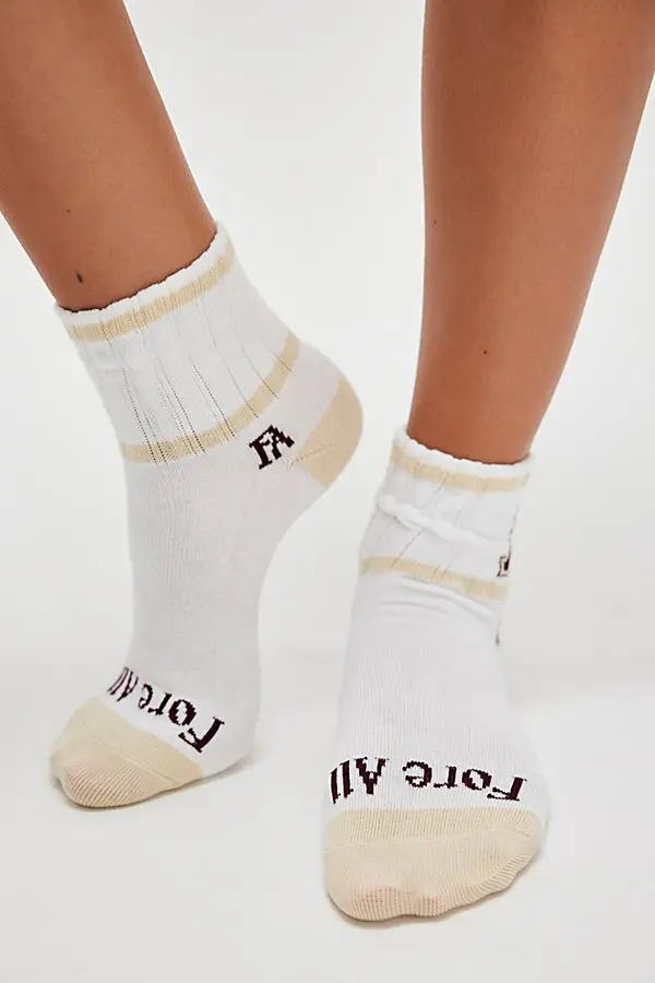 FORE ALL Varsity Crew Socks - Angora Heel