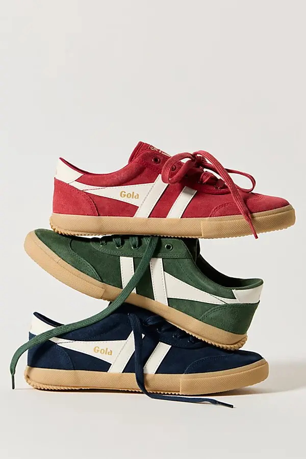 Gola Badminton Suede Sneakers - Navy/off White/gum