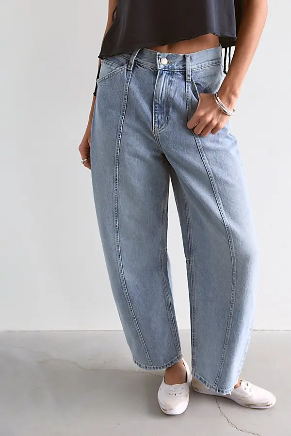 DALA Lido Barrel Jeans - Pacifica
