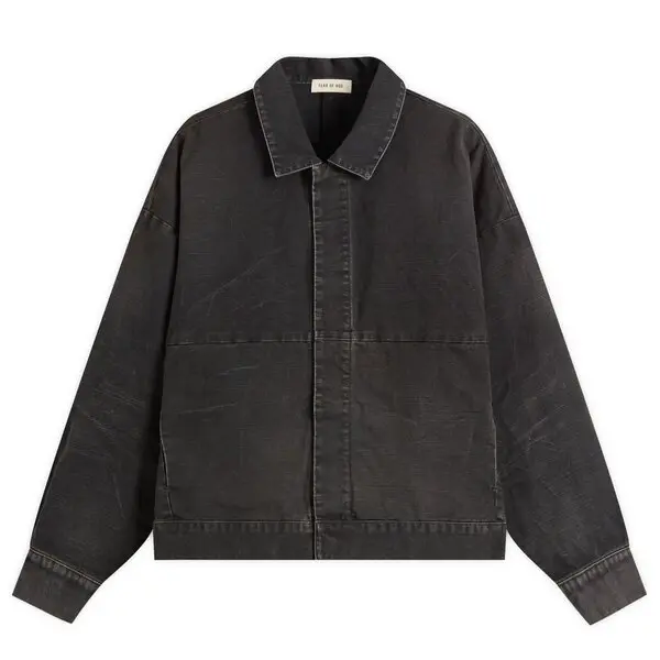 Fear Of God Canvas Utility Shirt Jacket - Washed Black