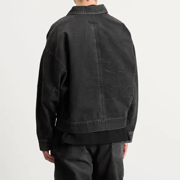 Fear Of God Canvas Utility Shirt Jacket - Washed Black