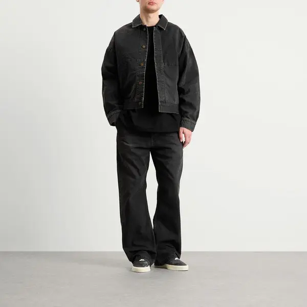Fear Of God Canvas Utility Shirt Jacket - Washed Black