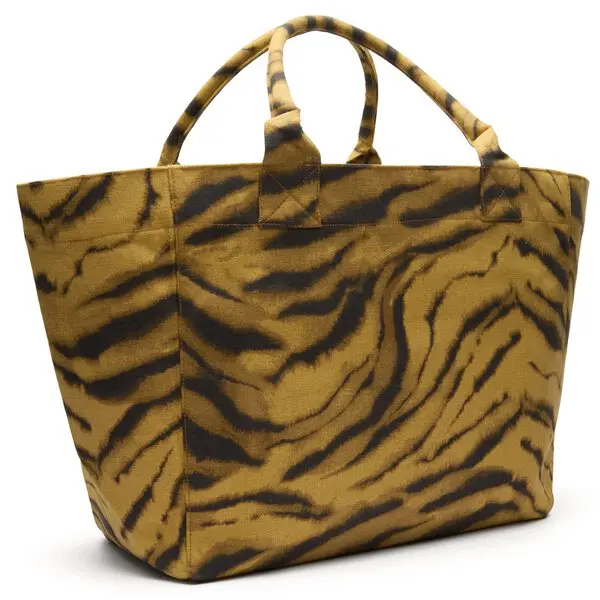 GANNI Xxl Tiger Print Shopper