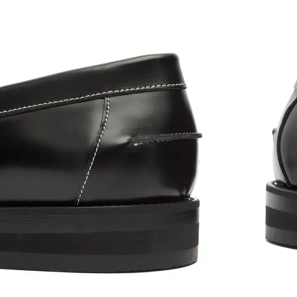 DUKE + DEXTER Wilde Scorpion Penny Loafer - Black/white