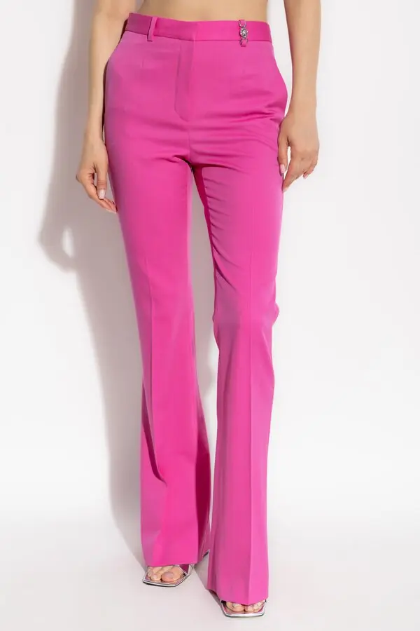 Versace Wool Pleated Trousers