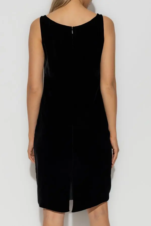 Versace Velvet Knee-Length Dress With Straps In Black - 39% Off |  Editorialist