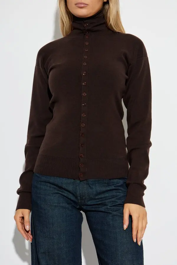 LEMAIRE Cardigan With Stand-up Collar