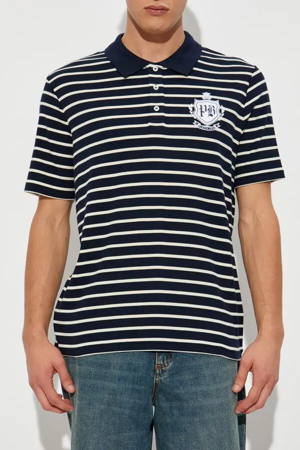 Balmain Striped Pattern Polo