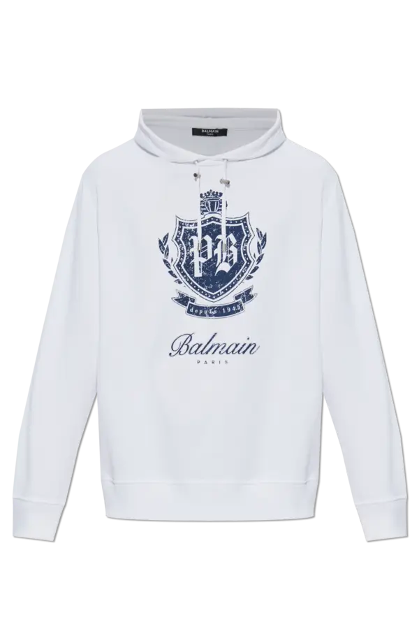 Balmain Logo Crest Hoodie
