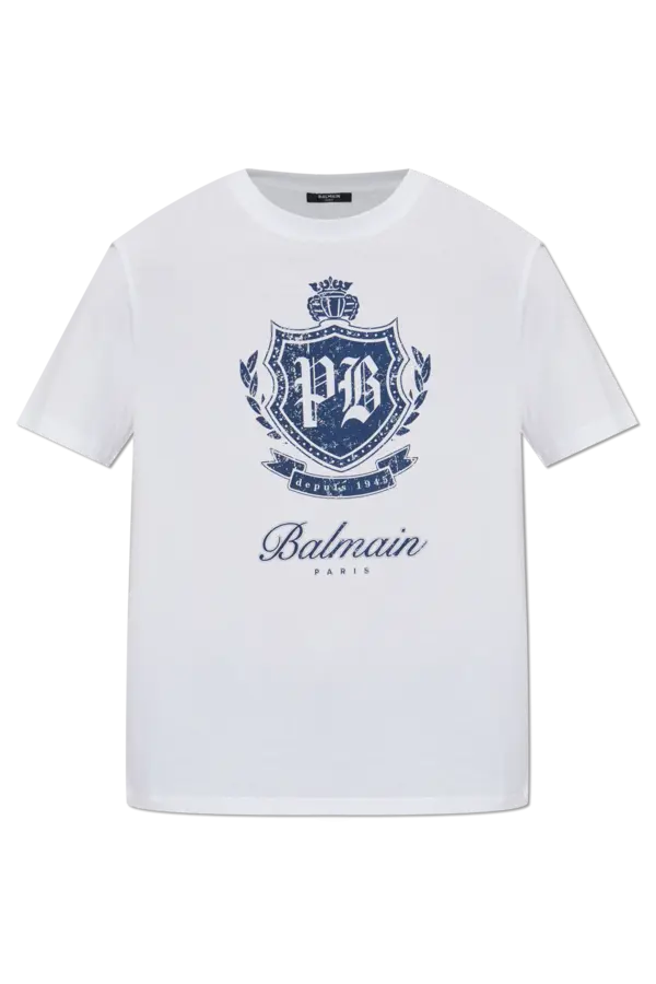 Balmain T-shirt With Printed Logo