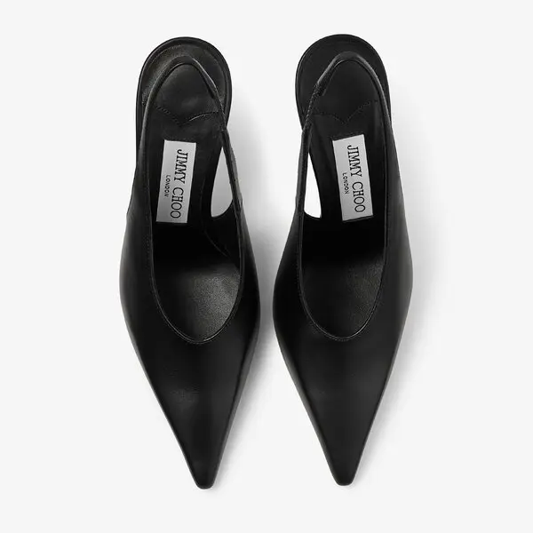 JIMMY CHOO Isa 95 Leather Pumps - Black