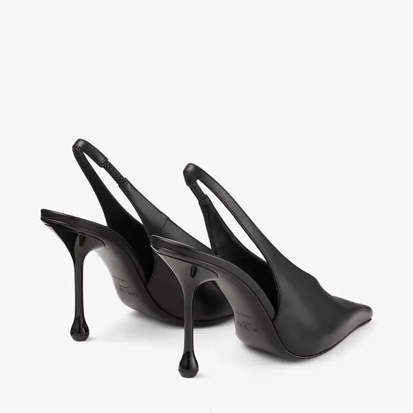 JIMMY CHOO Isa 95 Leather Pumps - Black