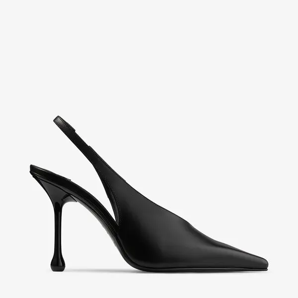 JIMMY CHOO Isa 95 Leather Pumps - Black