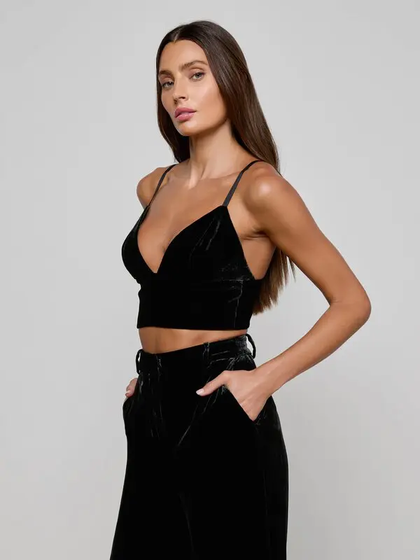 L'Agence Aislin Velvet Bralette