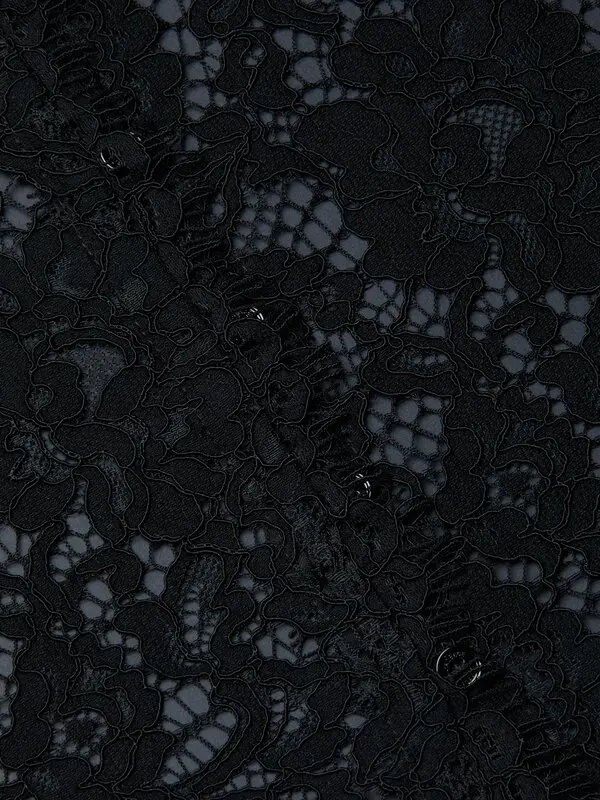 L'Agence Anita Lace Blouse Top - Black