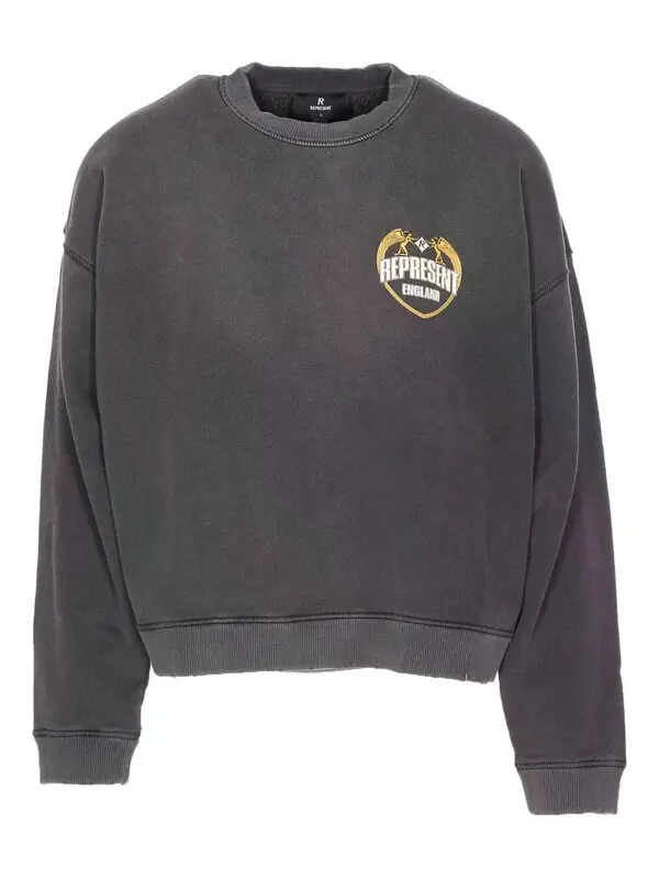 REPRESENT Angel Border Graphic Sweatshirt - Black