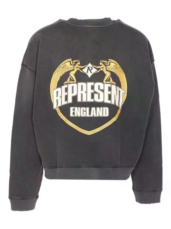 REPRESENT Angel Border Graphic Sweatshirt - Black