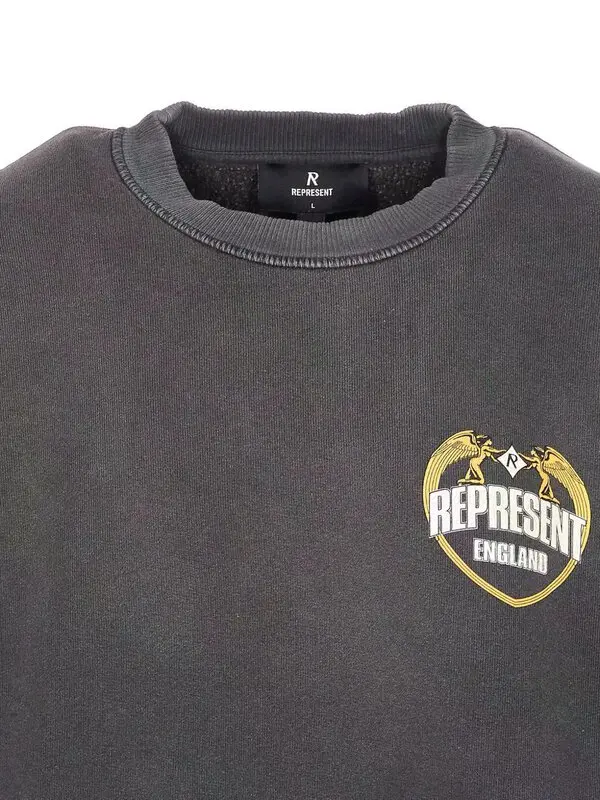 REPRESENT Angel Border Graphic Sweatshirt - Black