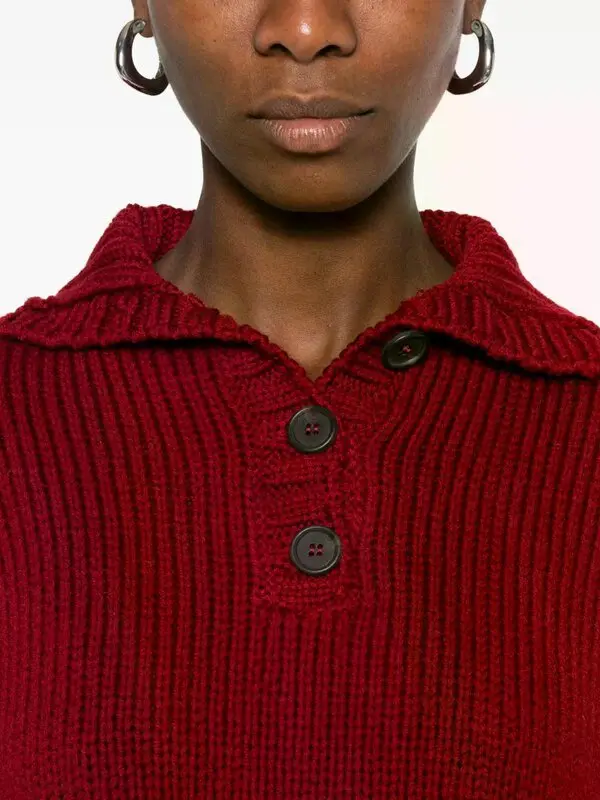 WHYCI Button-down Collared Sweater