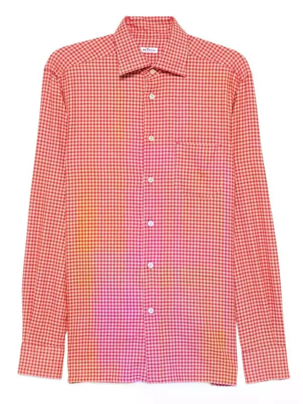Kiton Checked Shirt