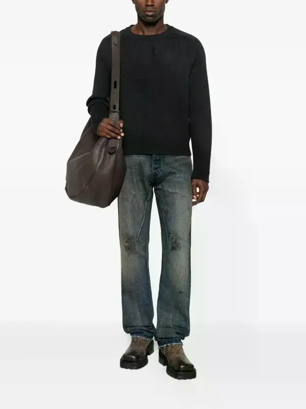 Rick Owens Distressed Straight-leg Jeans - Blue
