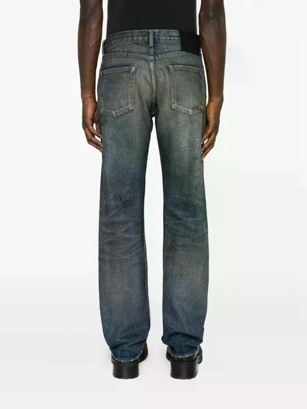 Rick Owens Distressed Straight-leg Jeans - Blue