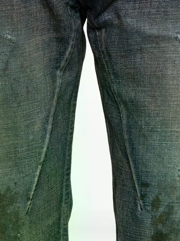 Rick Owens Distressed Straight-leg Jeans - Blue