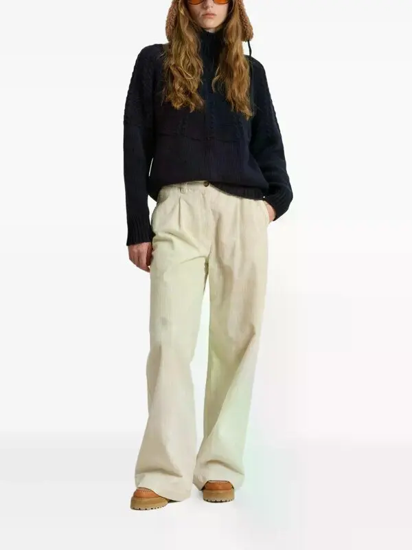 Woolrich Cable-knit Turtleneck Jumper - Blue