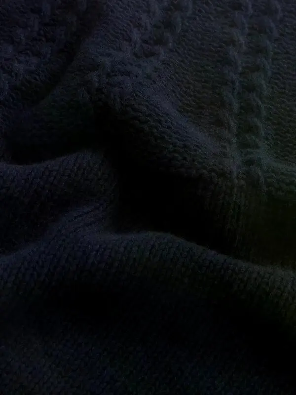 Woolrich Cable-knit Turtleneck Jumper - Blue