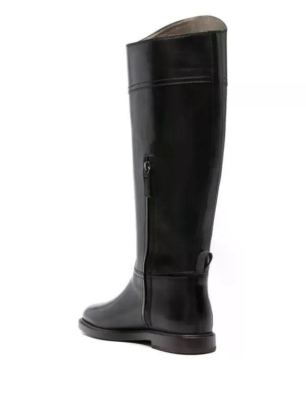 Brunello Cucinelli Leather Boots - Black