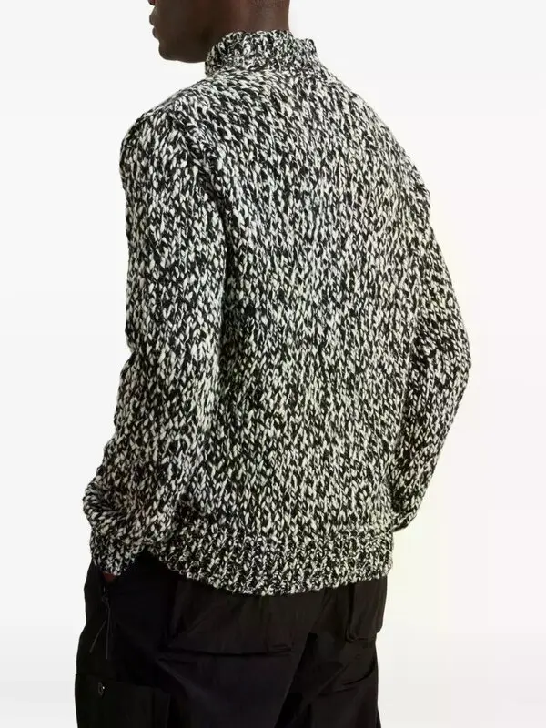 Woolrich High-neck Speckled Wool Sweater