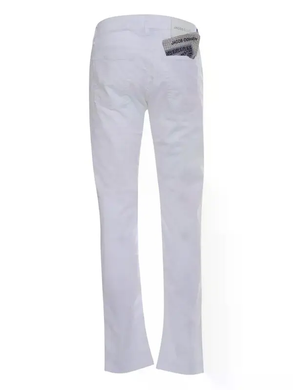 Jacob Cohen Five-pocket Straight Leg Jeans - White