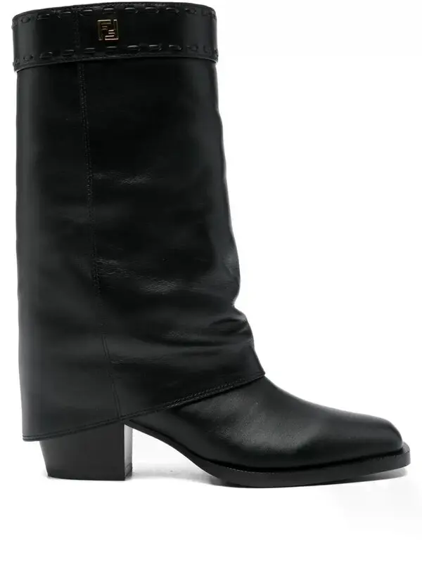 Fendi Leather Ankle Boots