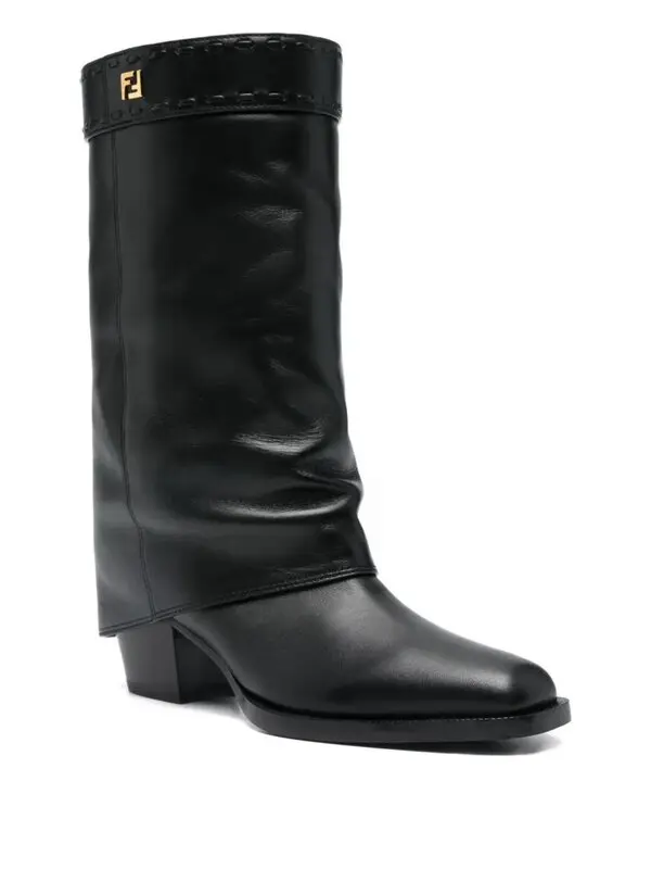 Fendi Leather Ankle Boots