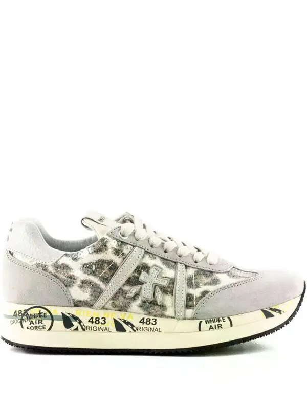 Premiata Connie Leopard-print Sneakers