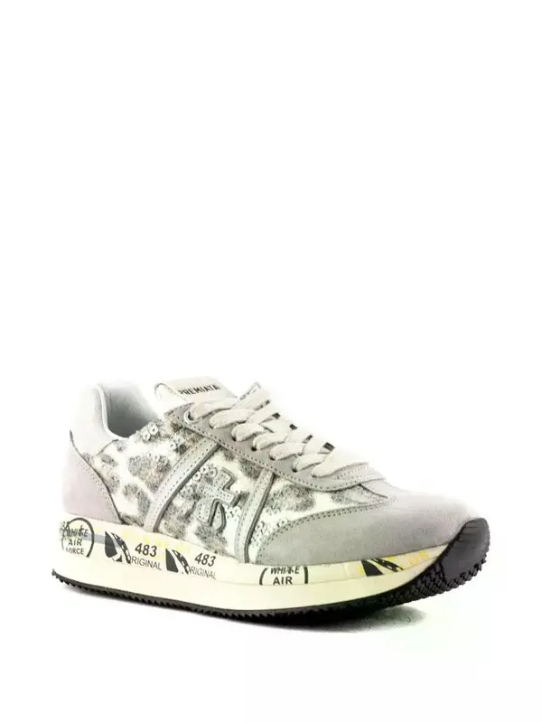 Premiata Connie Leopard-print Sneakers