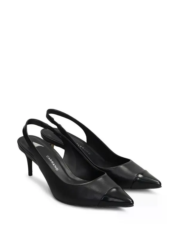 ANDREA CARRANO 70mm Leather Slingback Pumps