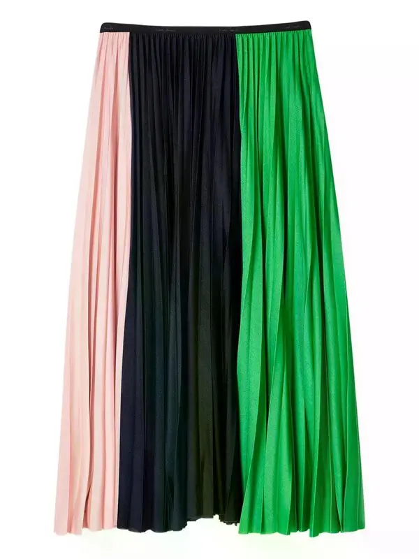 Paul Smith Pleated Panel Midi Skirt