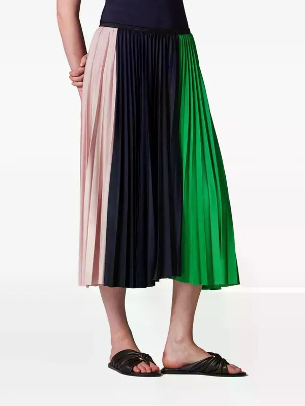 Paul Smith Pleated Panel Midi Skirt
