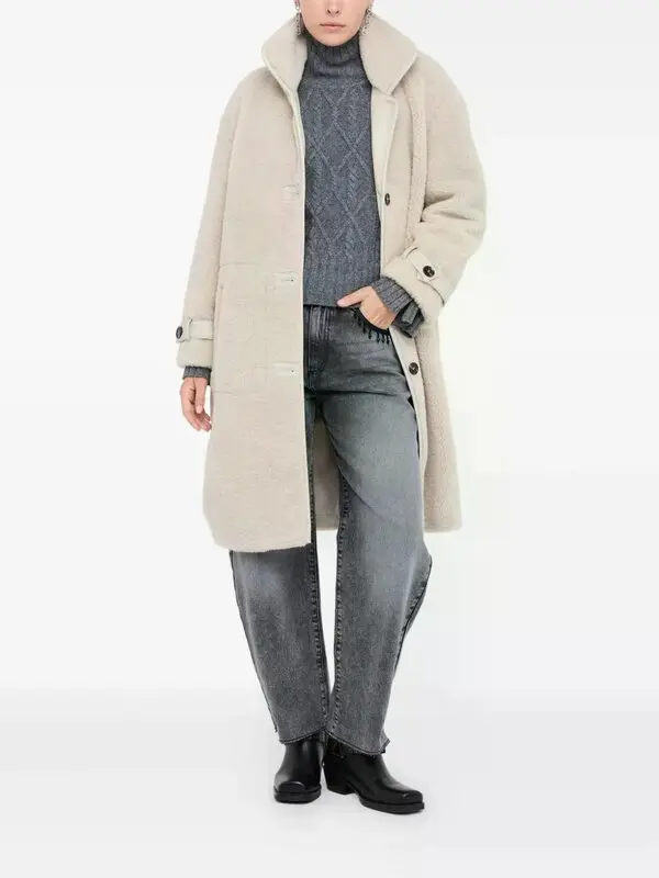 Liu Jo Teddy-texture Classic-collar Coat
