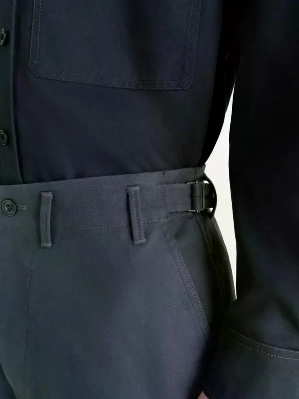 LEMAIRE Adjustable-waist Trousers - Blue