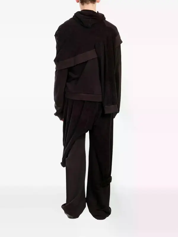 Natasha Zinko Draped Zip-front Hoodie